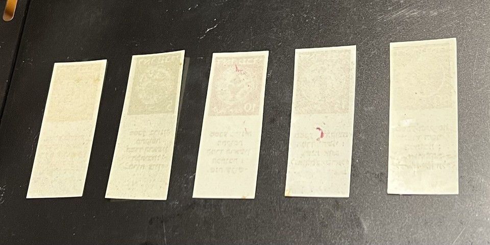 Israel Scott #1/6 1948 Doar Ivri 5 Values in Imperforate Tabs MNH!! | eBay