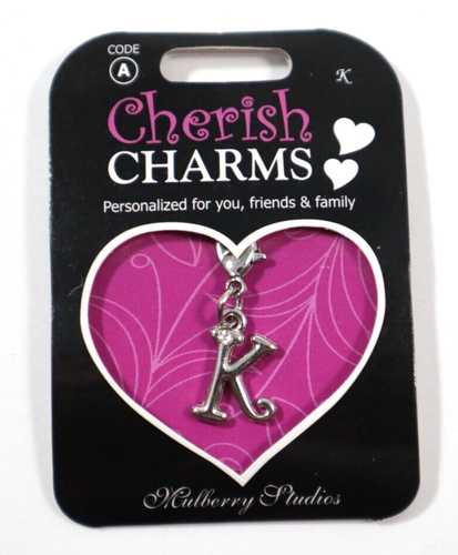 L2 K INITIAL CHARM Cherish Charms with crystal 664541600930| eBay