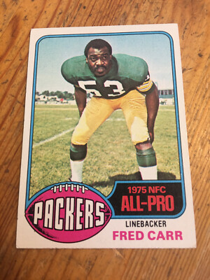 1976 Topps Fred Carr All-Pro Card – Green Bay Packers - #360 / Near ...