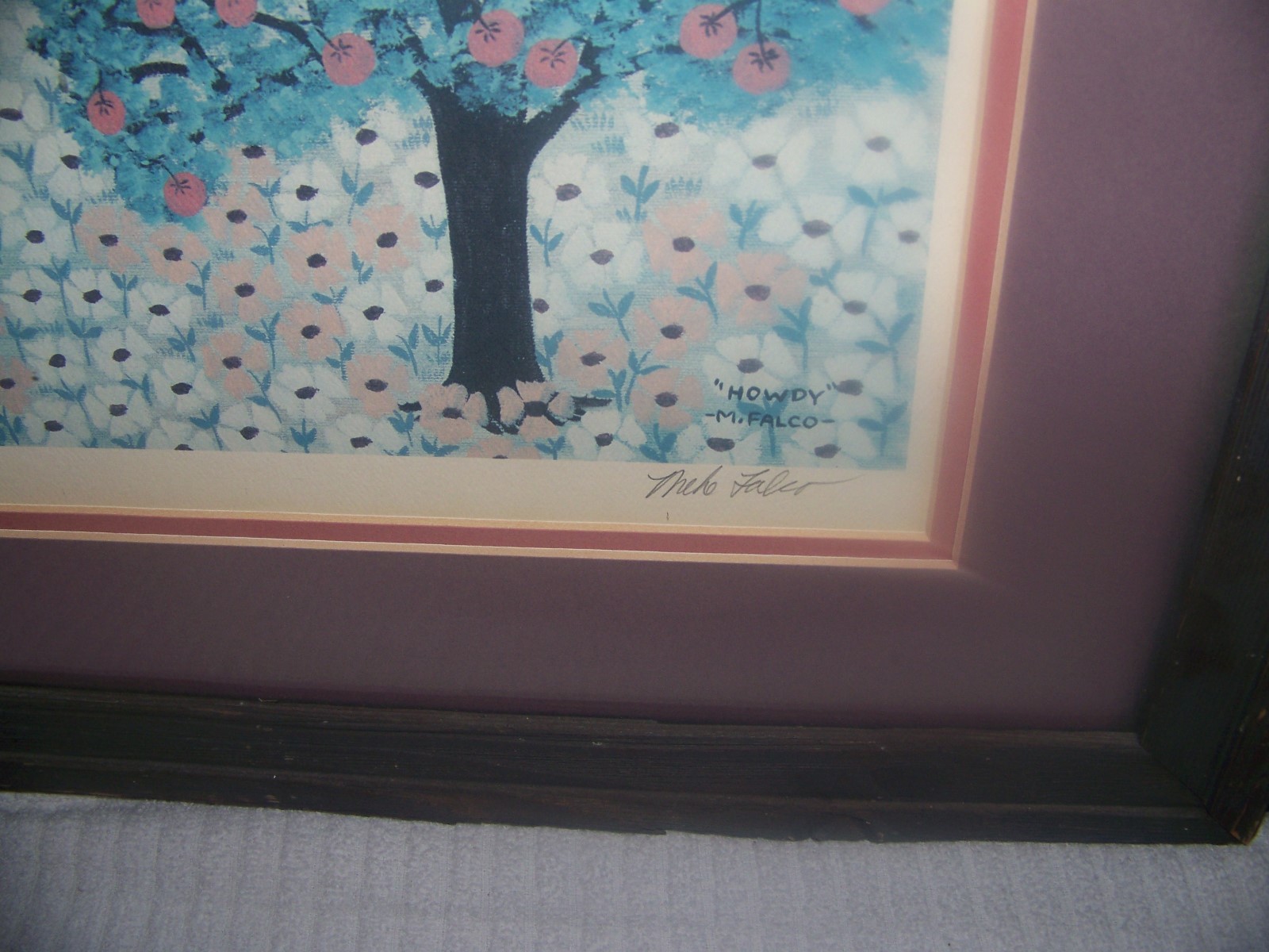 Mike Falco(1931-2006)Artist, Folk Art Train, Ltd. Ed Litho "Howdy ...