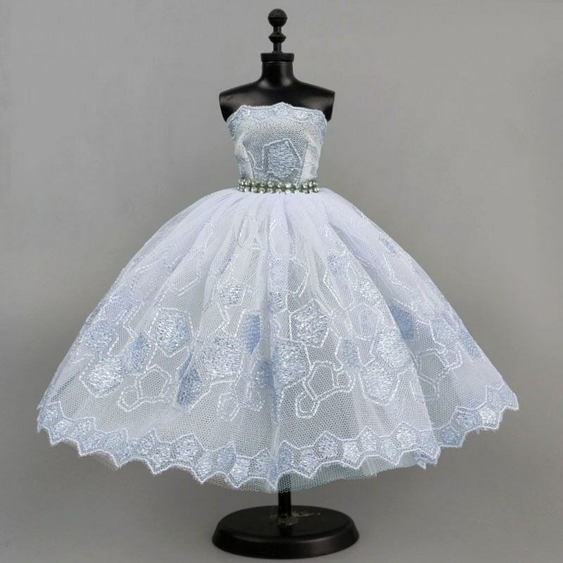 Light Blue Fashion Doll Clothes For 11.5" Doll Dress Party Gown Outfits ...