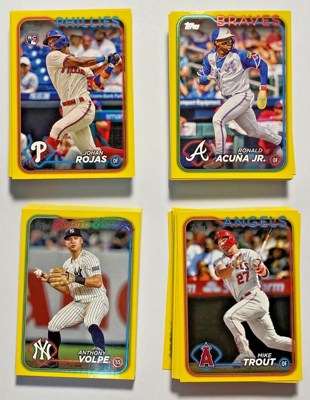 2024 Topps Baseball Series 1 #151-350 YELLOW PARALLEL You Pick Complete ...