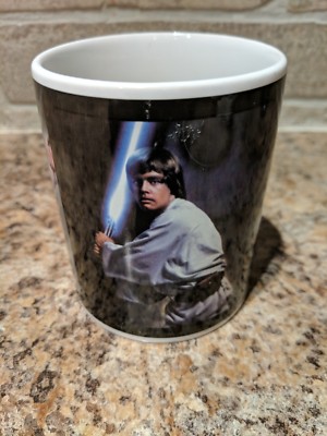 2012 Star Wars Coffee Mug Cup Yoda Luke Skywalker Han Solo Ford ...