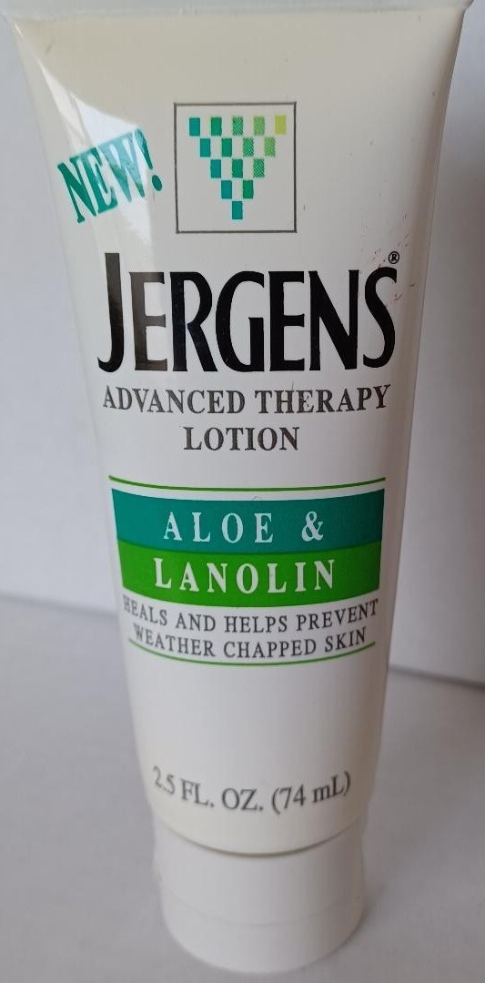 Vintage 1990 Jergens Advanced Therapy Lotion Aloe & Lanolin 2.5 Fl. Oz ...