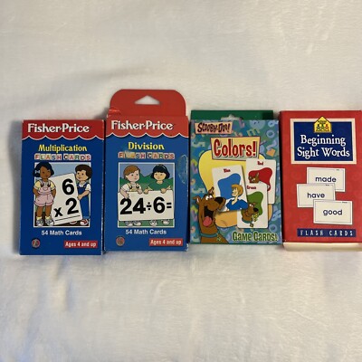 Fisher Price Flash Cards 4 Pack, Used | eBay
