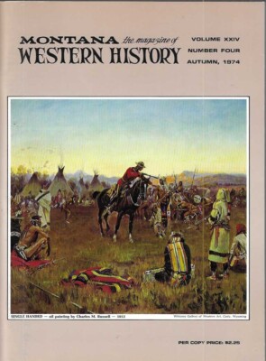 Montana Western History Fall 1974 Nez Perce Cold Creek Mormons ...