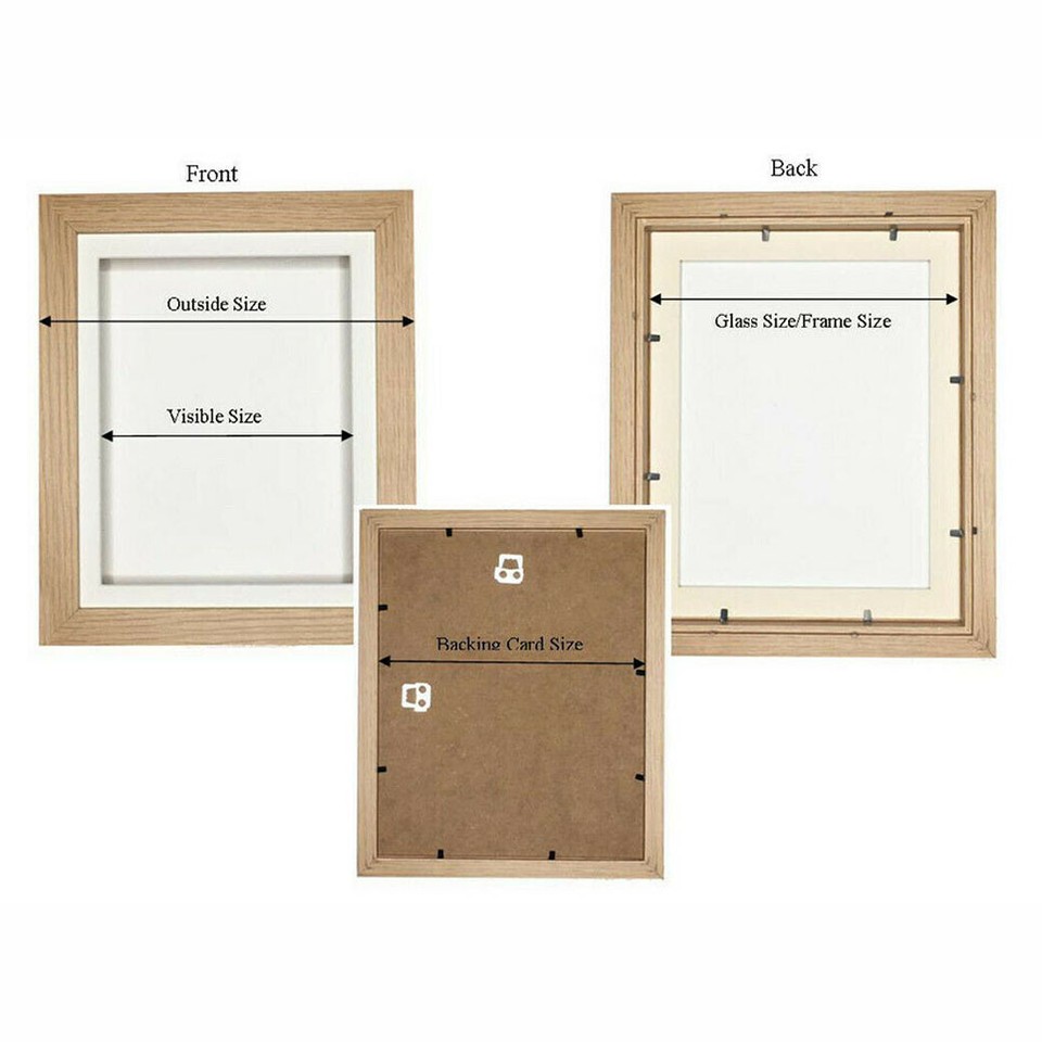 3D 1" Cube Range PANORAMIC Deep Box Shadow Frames Memory Box Display ...