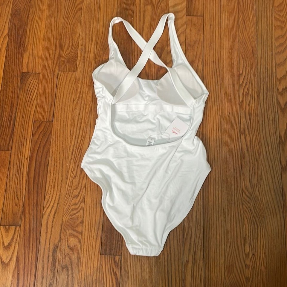 Andie The Tulum One Piece Swimsuit White Size L NWT minimalist | eBay UK