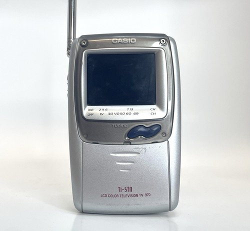 Casio Model TV-970B Portable LCD Color Television Vintage- tested works ...