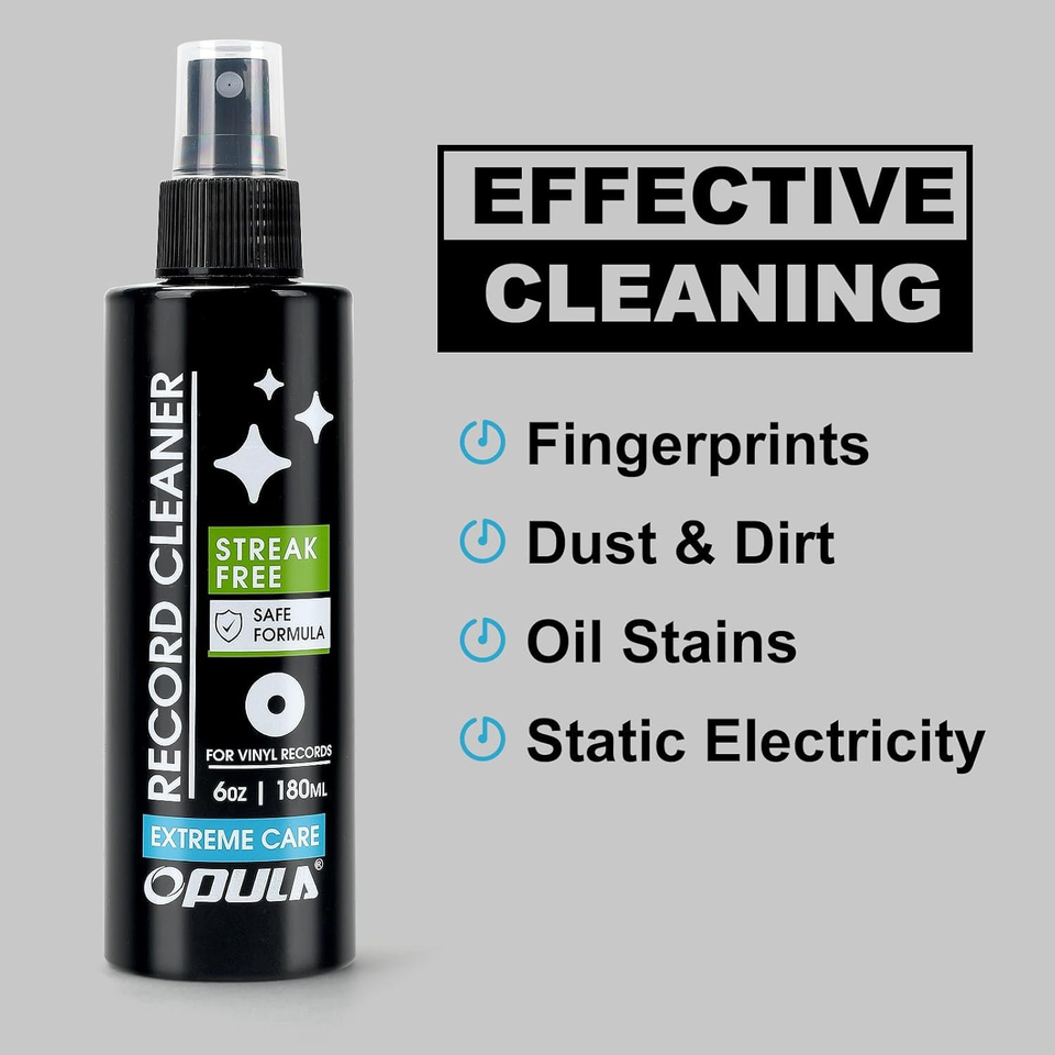OPULA 6Oz Vinyl Record Cleaning Solution,180Ml Vinyl Record Cleaner ...