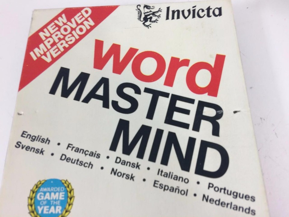 Mastermind 1972 Invicta Word Improved Version Game English Language ...