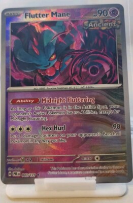 Pokémon Card Prismatic Evolutions - Flutter Mane Pokeball Reverse Holo ...