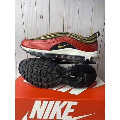 Nike Air Max 97 Red Gold Christmas Sneakers CT1148 600 Womens Size