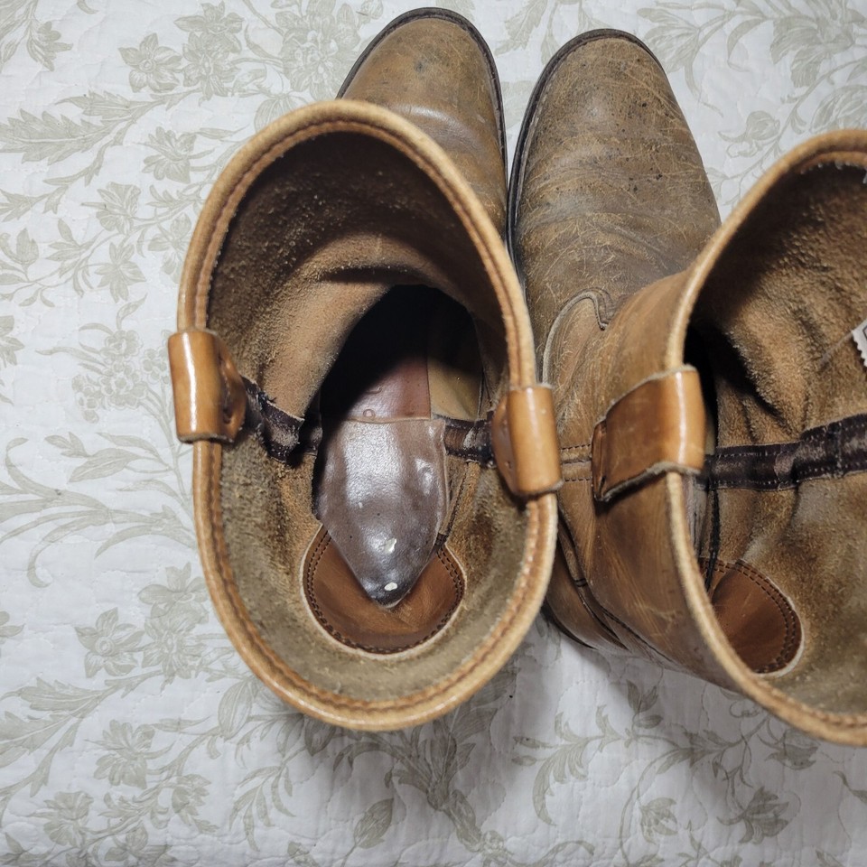 Vintage Red Wing Boots Brown Leather Roper Cowboy Boots Size 8 READ | eBay