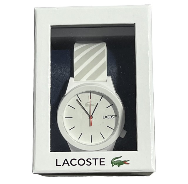 Lacoste Unisex Watch Silicone White Color 2010935 - Motion for sale online | eBay