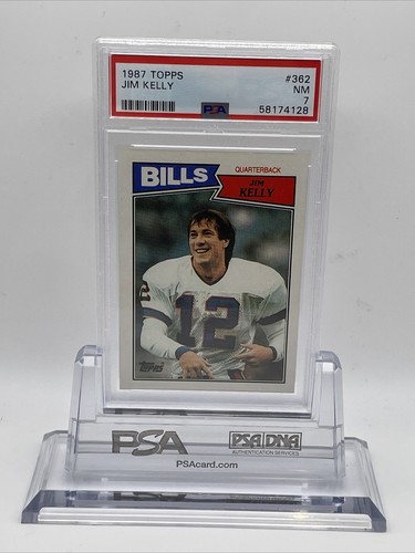 1987 Topps Jim Kelly Rookie Football Card #362 PSA 7 | eBay