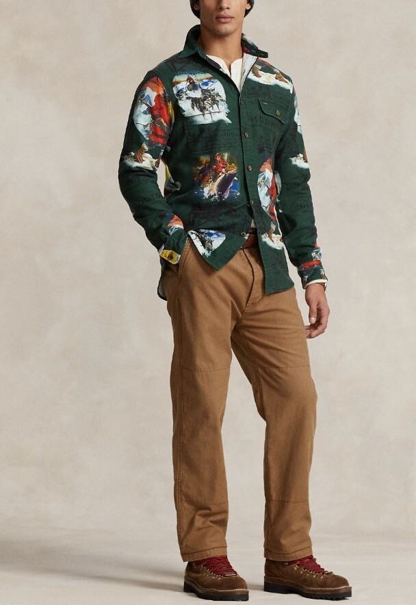 Polo Ralph Lauren RL Sportsman Outdoors man country tech rugby Shirt ...