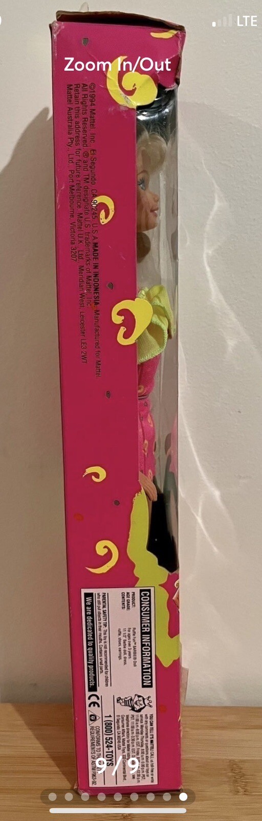 Vintage Ruffle Fun Barbie Doll Blonde #12433 Mattel 1994 Rare for sale ...