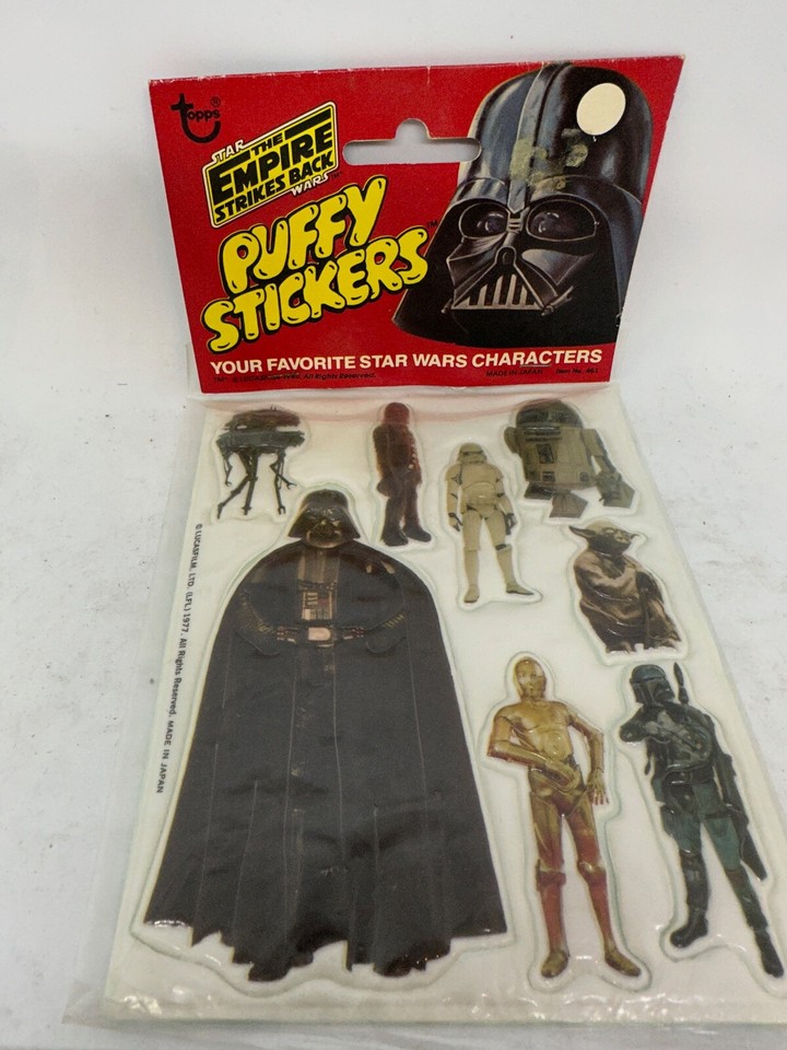 Vintage 1977 Topps Star Wars The Empire Strikes Back Puffy Stickers NEW ...