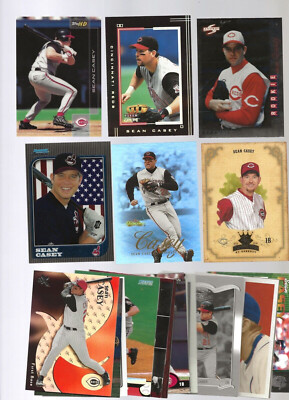 (25) x Sean Casey Baseball Card lot ROOKIE CHROME NEW YORK YANKEES REDS ...