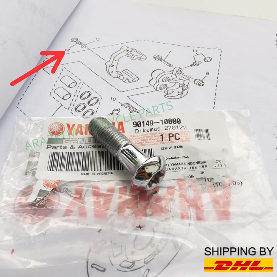 GENUINE NEW YAMAHA RXK135 RXK RX115 RXS SCREW AND PLAIN WASHER F.R ...