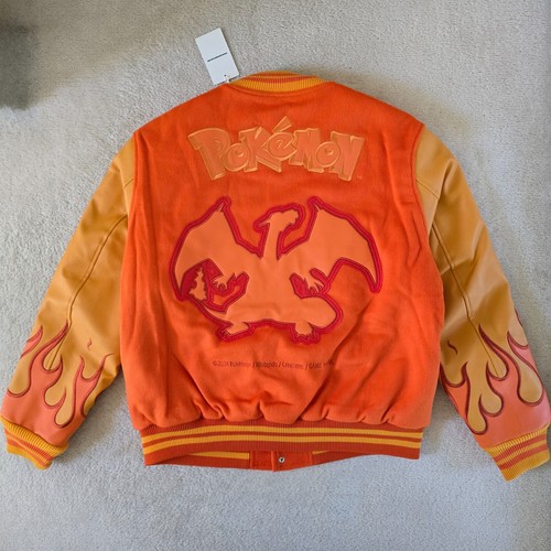 NWT VandyThePink X Pokemon: Charizard Flame Varsity Jacket - Medium | eBay