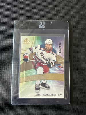 2020-21 SP Game Used Authentic Rookies Golden Burst Alexis Lafreniere ...