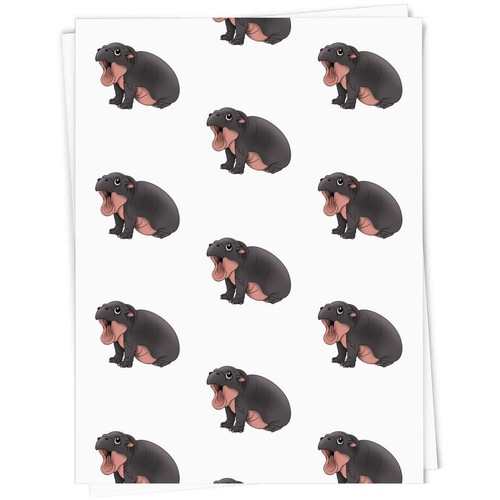 'Roaring Baby Pygmy Hippo' Gift Wrap / Wrapping Paper / Gift Tags ...