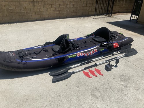 Sevylor Inflatable Double Diveyak - Kayak - Rare - Dry Stored Clean ...