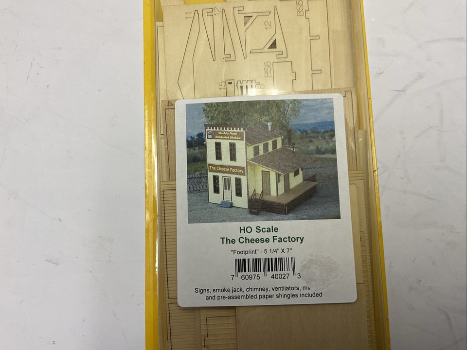 Northeastern Scale Models Kit The Cheese Factory HO Train Building ...