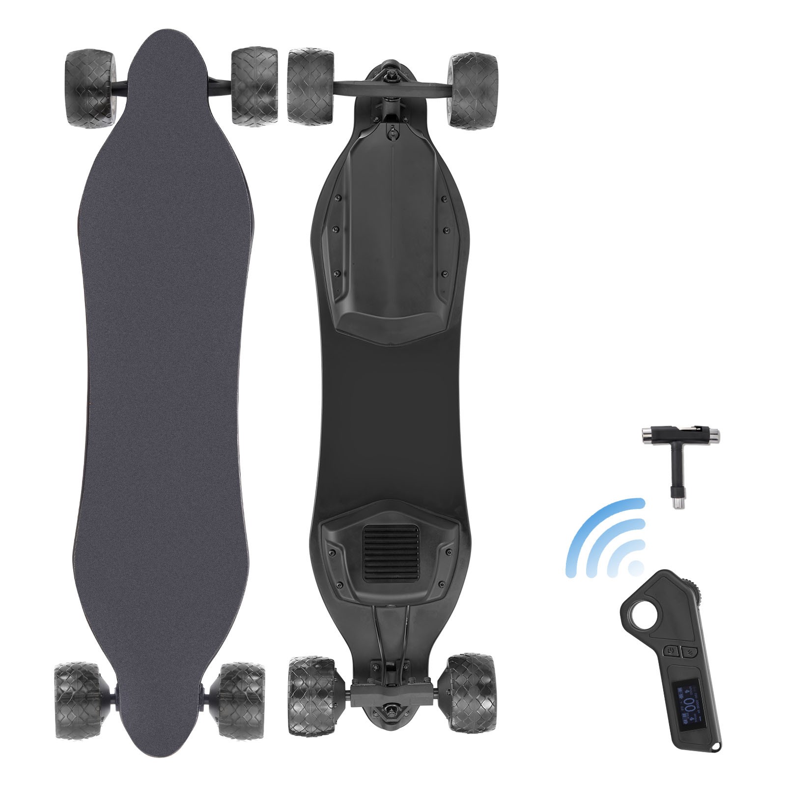 Electric Longboard Skateboard with Control 21.7 Mile Range for Adults ...