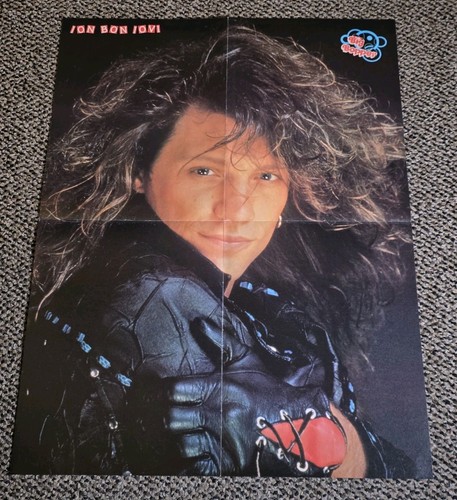 Rare 80s Jon Bon Jovi / Johnny Depp Big Bopper Magazine Fold-out Poster ...