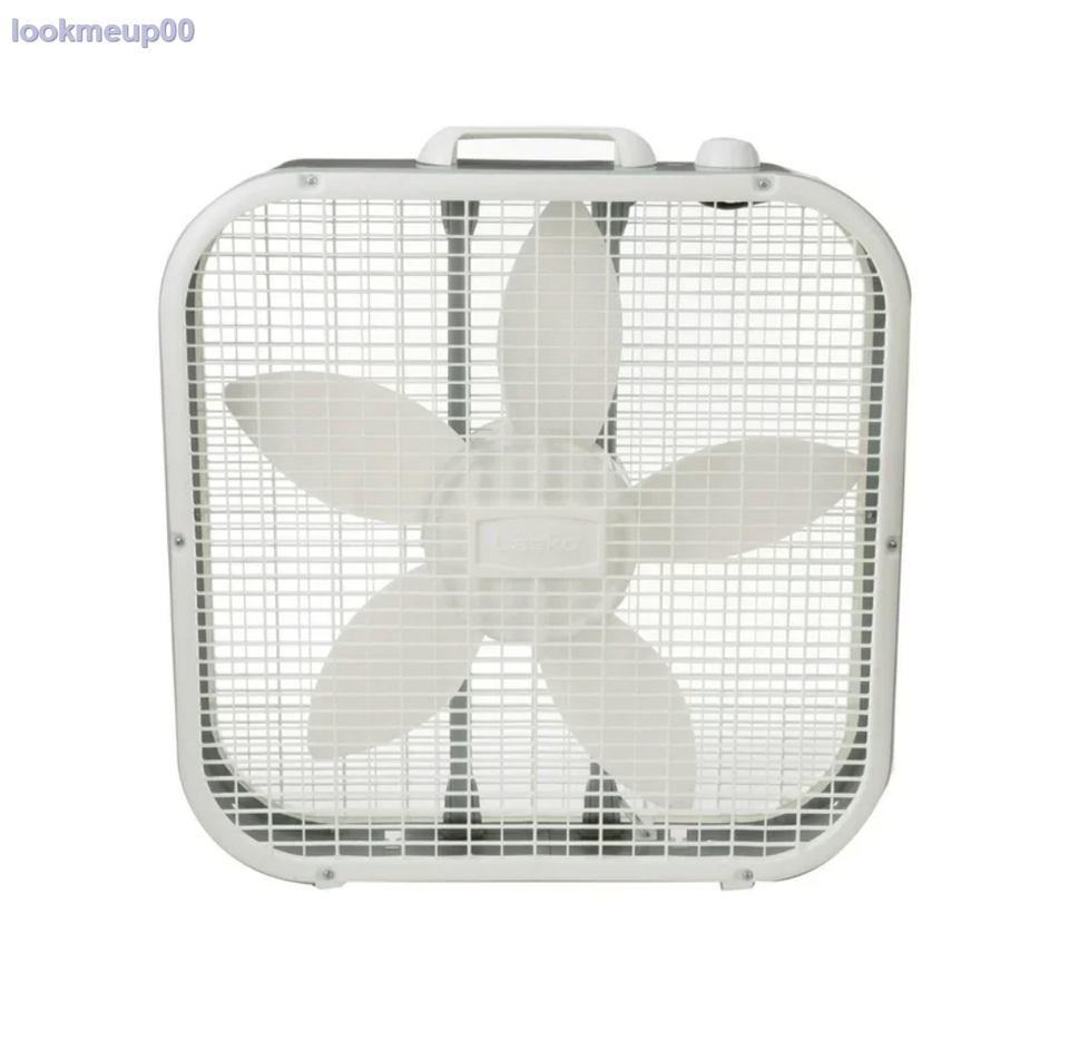 Lasko 20" Classic Box Fan with Weather-Resistant Motor, 3 Speeds, 22.5 ...