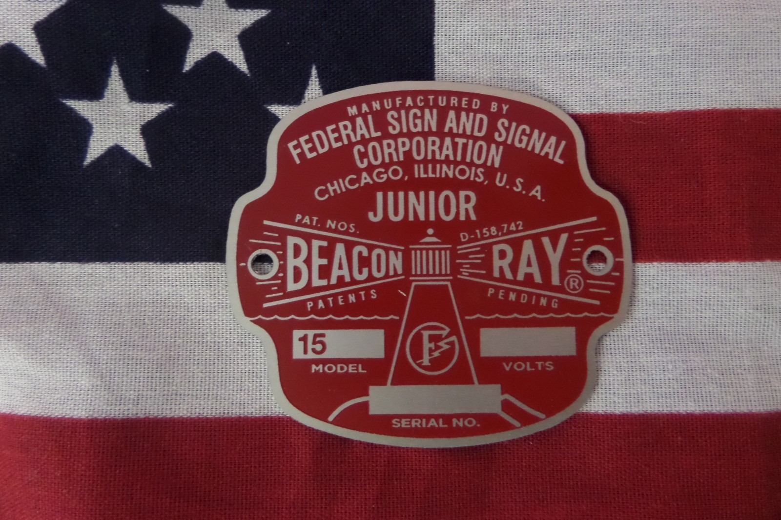 NEW Federal Sign and Signal Model 15A JUNIOR Beacon Ray Replacement ...