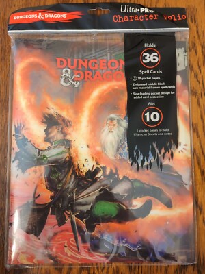D&D DUNGEONS AND DRAGONS WIZARDS OF THE COAST CHARACTER CARD FOLIO ...