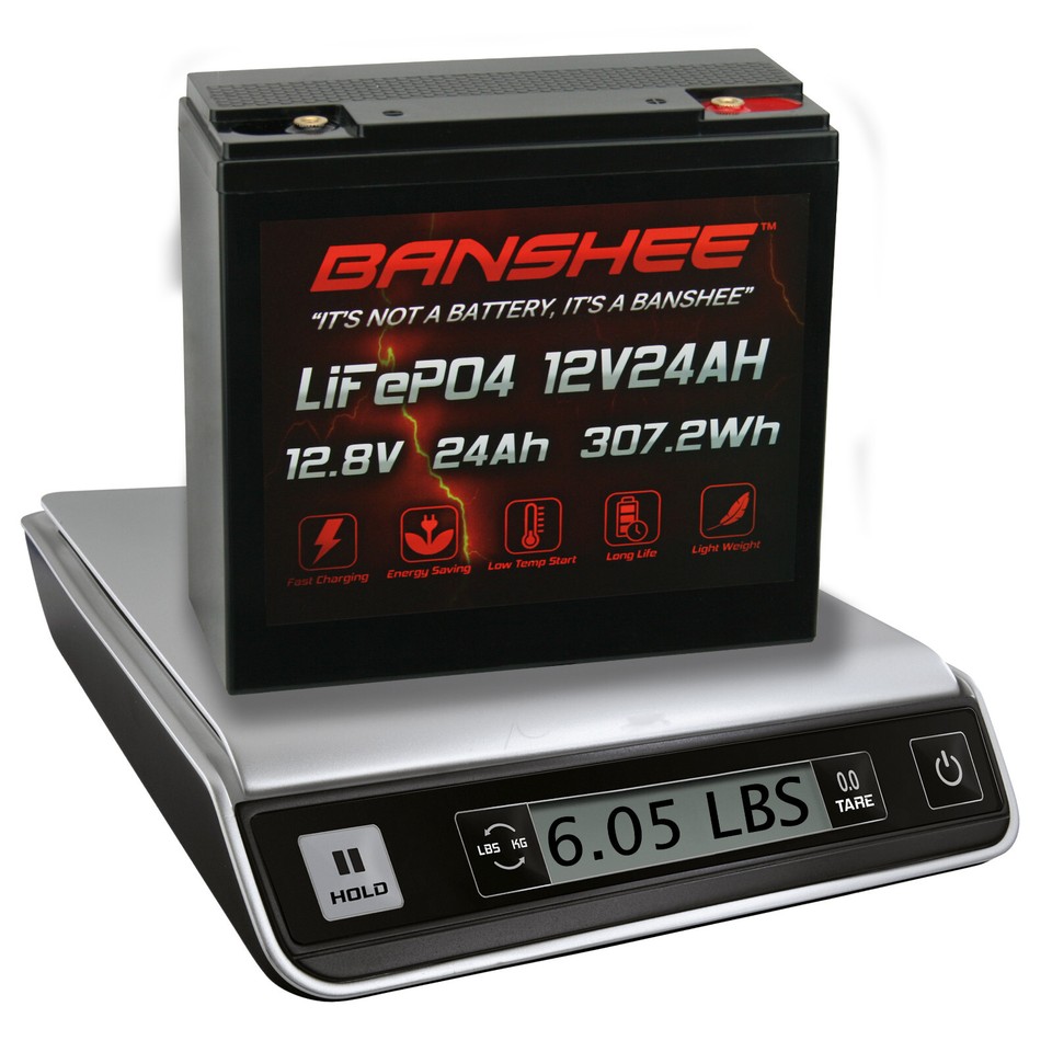 Banshee 12V 20Ah Lithium Battery Rechargeable LiFePO4 3000 Deep Cycle ...