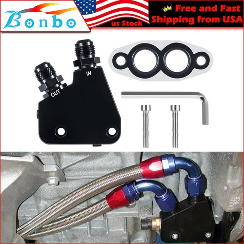 Engine Oil Cooler Adapter Kit for GM LS LS1 LS2 LS3 LS6 LS7 LS9 05-19 ...