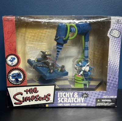 McFarlane The Simpsons ITCHY & SCRATCHY Figure Box Set Cape Feare: Spay ...