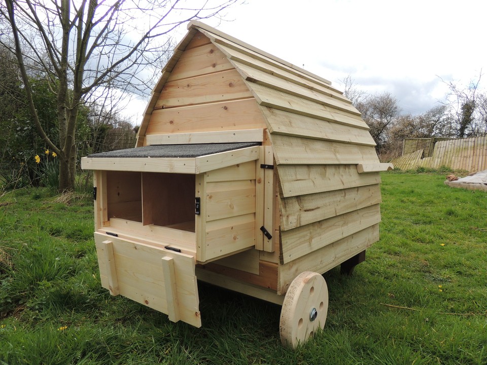 The Chicken Pod Hen House On Wheels - Painted / Unpainted | eBay UK