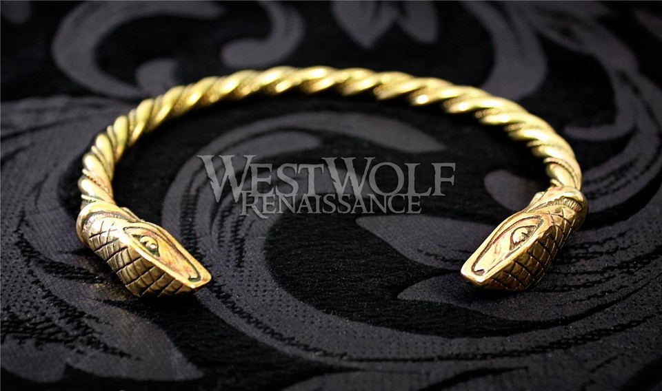 Viking Snake Bracelet/Torc/Torque --- Norse/Medieval/Jewelry/Skyrim ...