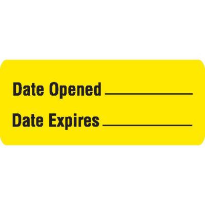 Reagent Labels in Blister Packs "Date Opened __ Date Expires ...