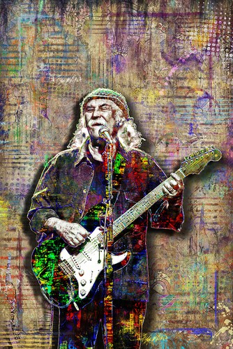 DAVID CROSBY Pop Art Poster CSNY David Crosby Tribute Free Shipping US ...