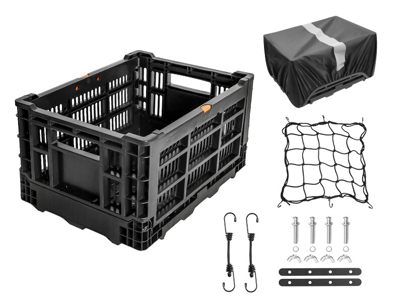 Foldable Bike Rear Basket, Rear Bicycle Cargo Rack, Ebike Storage ...