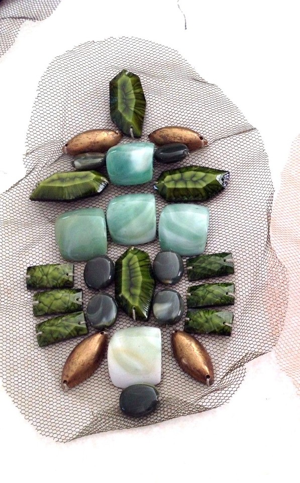 appliques beaded 1.5X3.5" netting hand sewn 1pc | eBay