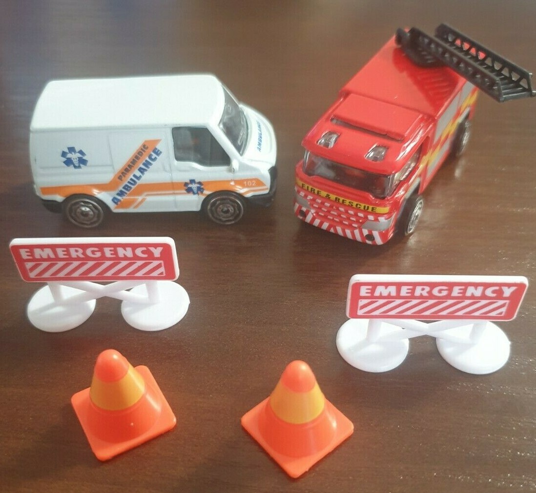 Rescue Teamsterz Kids Vehicle Toy Emergency Set Birthday BRANDED ...
