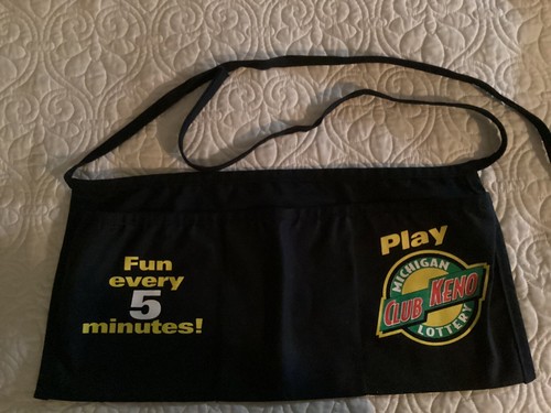 Vintage Michigan Lottery Club Keno Money / Coin Apron Cash Holder | eBay