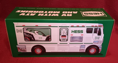Hess 2018 RV with ATV and Motorbike Lights Loading Ramp New Mint Box ...