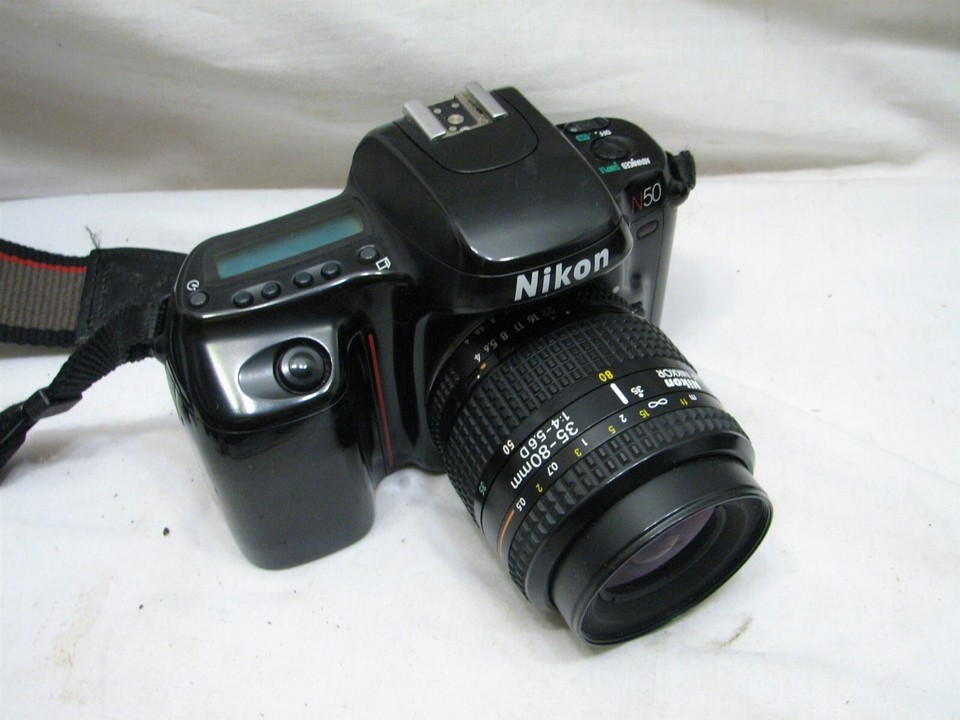 Nikon N50 35mm SLR Camera w/Nikkor AF 35-80mm Lens/Case | eBay