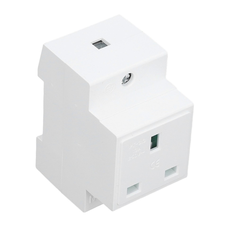 Easy Install DIN Rail Power Socket 13A UK with Reliable Contact | eBay ...