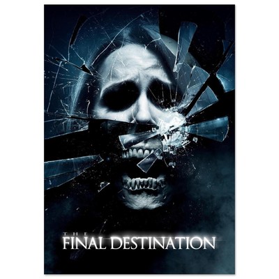 Final Destination Horror Movie Skull Poster - Dark Gothic Wall Art ...